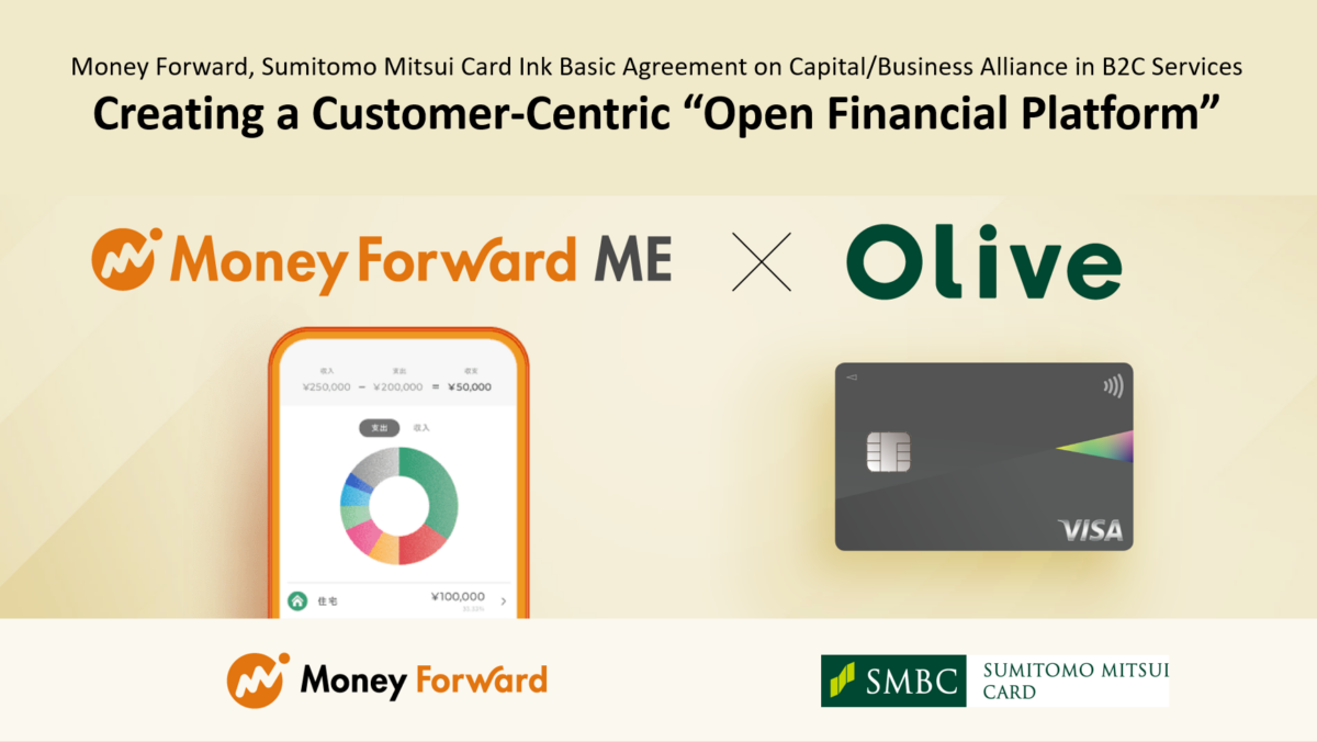 Money Forward, Sumitomo Mitsui Card Ink Basic Agreement on Capital/Business Alliance in B2C ...